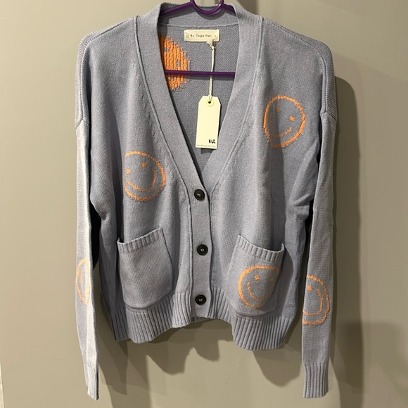 By Together | Sweaters | By Together Smiley Face Cardigan | Poshmark
